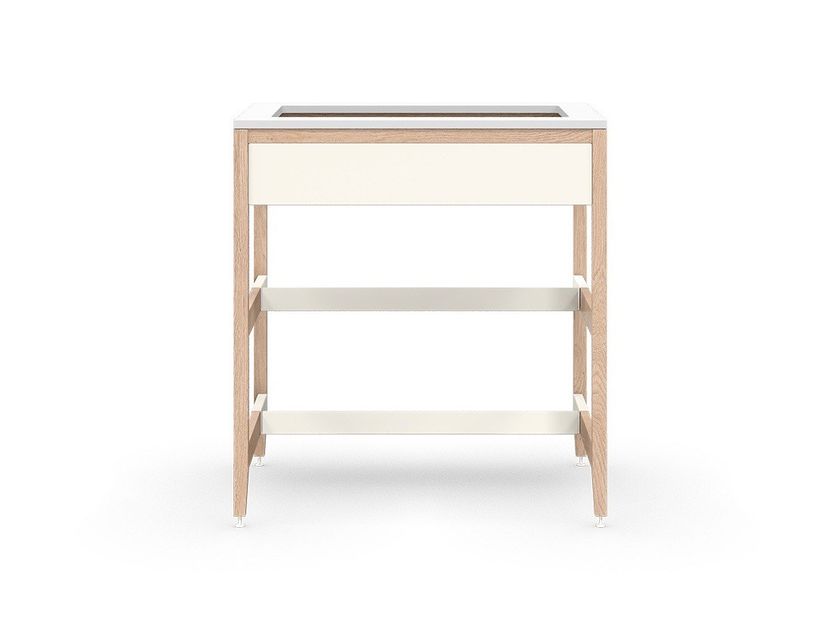 Modulo cucina in legno massello senza pannello posteriore RADIX ...