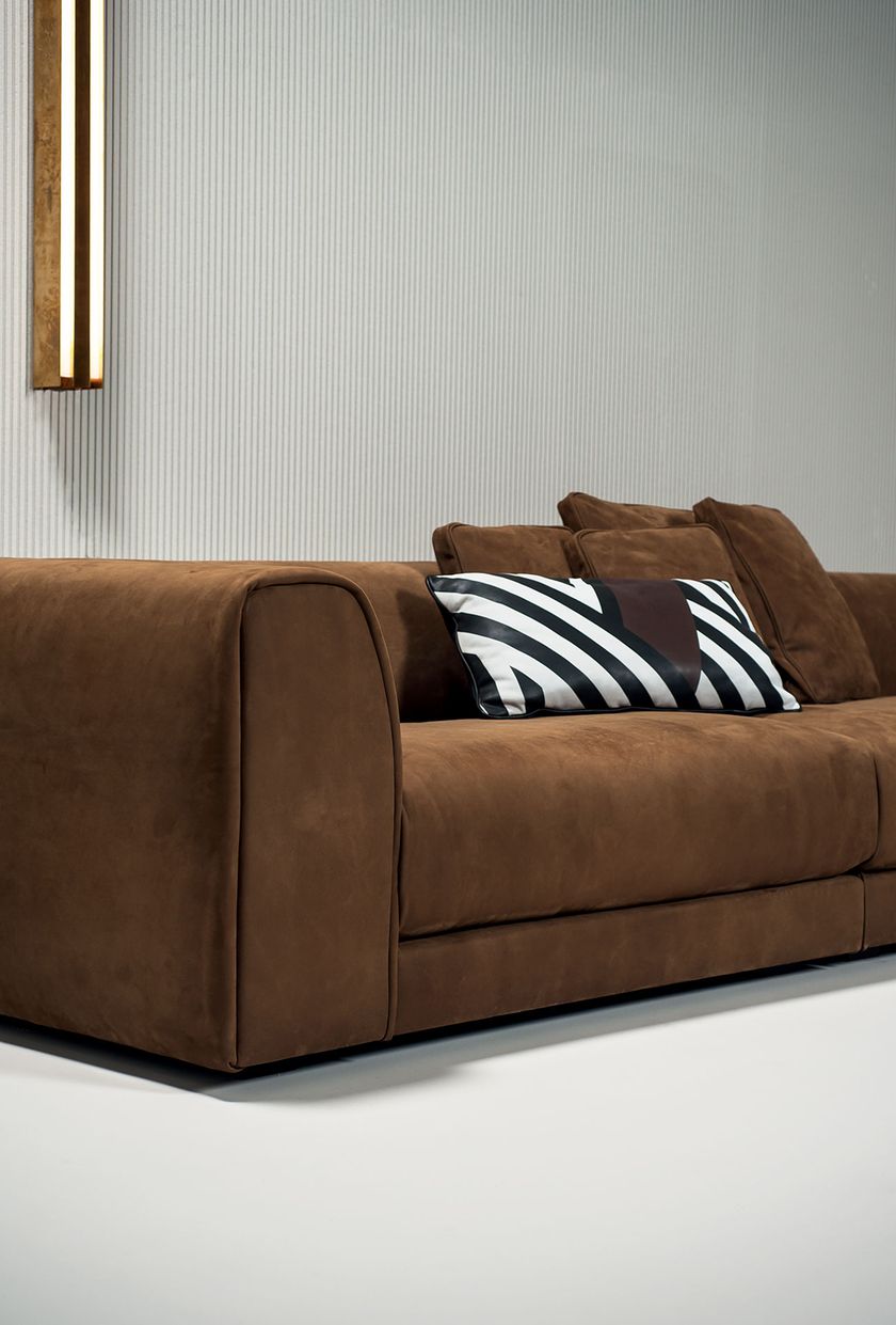 Divano componibile in pelle RAFAEL By BAXTER design Roberto Lazzeroni