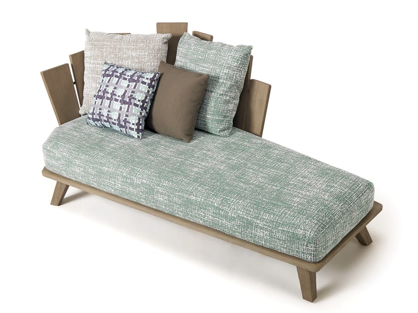 RAFAEL Teak garden daybed By Ethimo | design Paola Navone