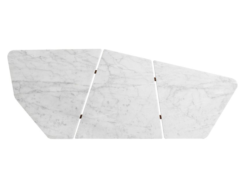 RAFAEL Marble garden side table By Ethimo | design Paola Navone