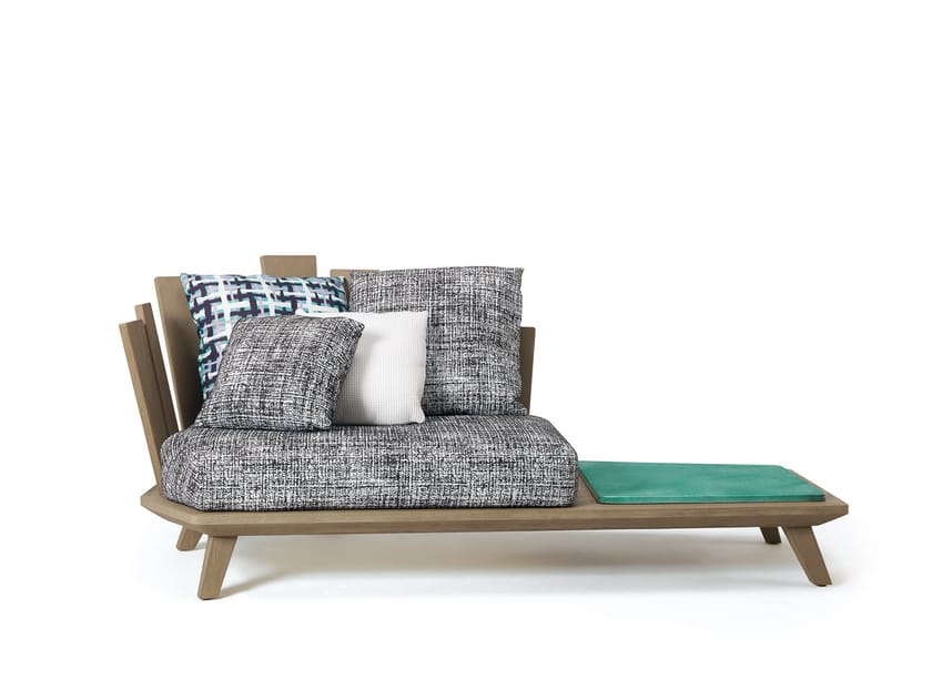 RAFAEL Daybed in teak con tavolino By Ethimo | design Paola Navone