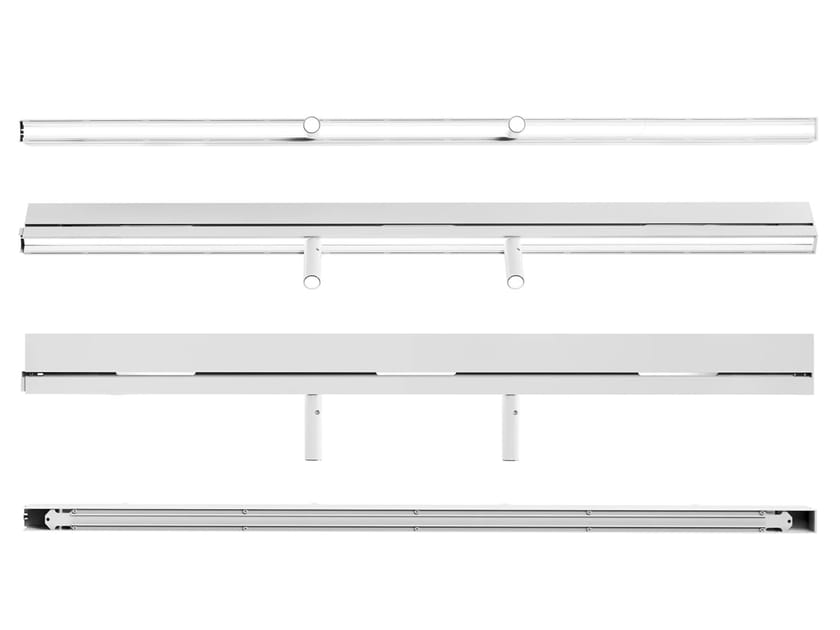 RAIL RECESSED Recessed linear frame of LED lights with full-range ...