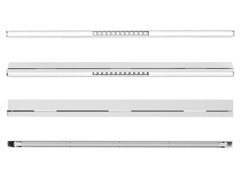 RAIL RECESSED Recessed linear frame of LED lights with full-range ...