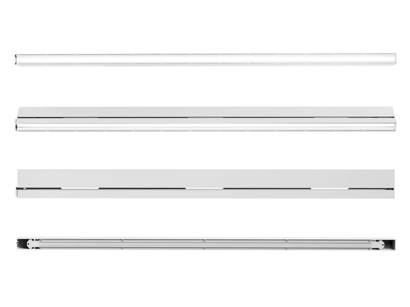 RAIL RECESSED Recessed linear frame of LED lights with full-range ...