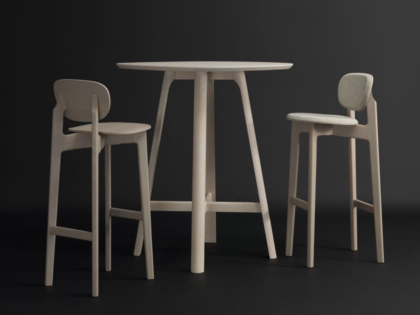 Solid wood high table RAIL SNACK By ZEITRAUM design Kaschkasch