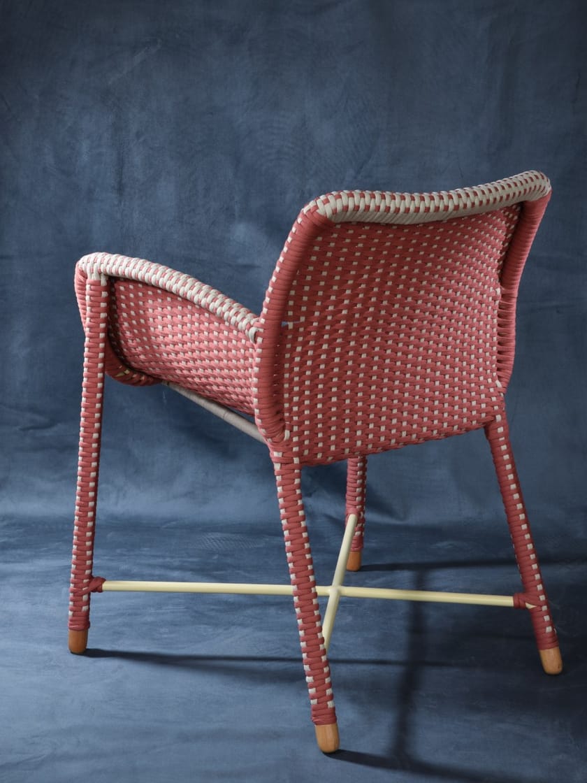 RAIN Aluminium chair with armrests By mary& | design Gian Paolo Venier