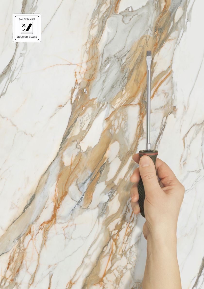 CALACATTA GOLD LUX - SCRATCH GUARD Porcelain stoneware wall/floor tiles ...