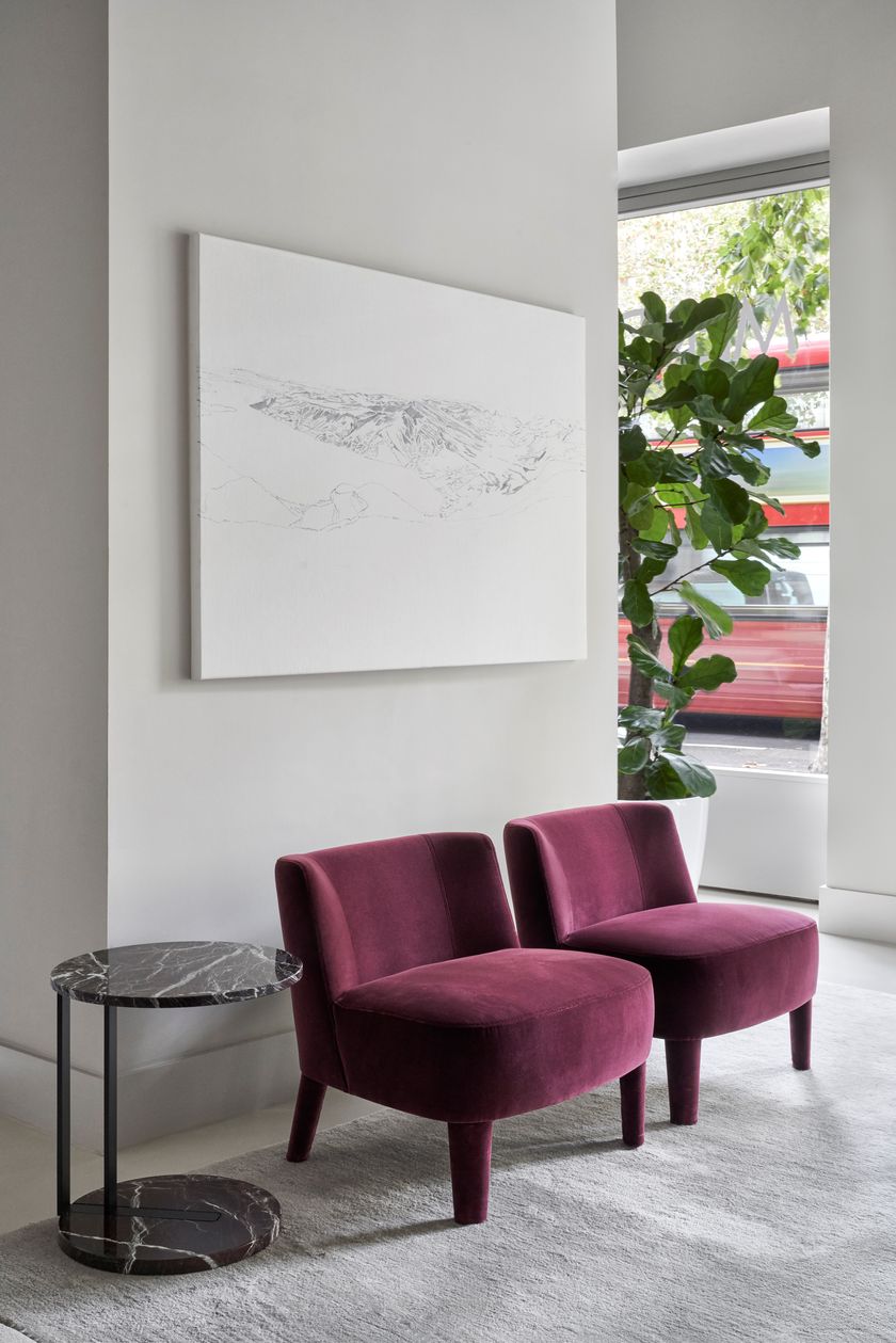 RALF Metal side table By Meridiani | design Andrea Parisio