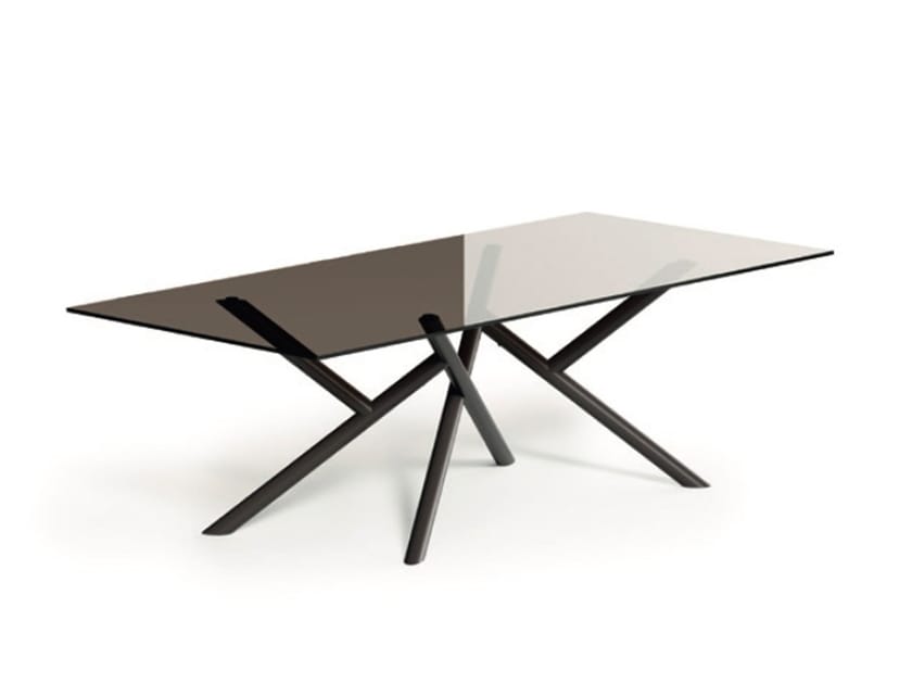 RANDOM FISSO | Crystal table Rectangular crystal table By Ozzio Italia ...
