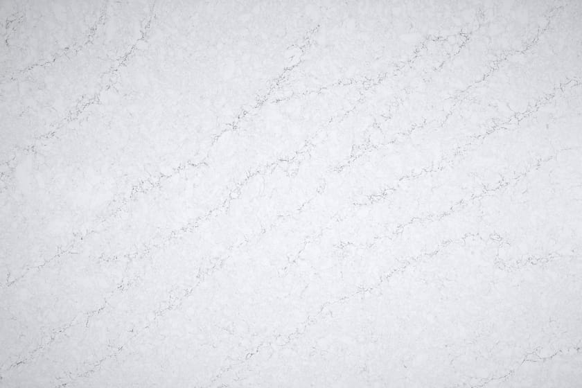 Reconstructed stone kitchen worktop with marble effect RAPHAEL By Quantra Quartz