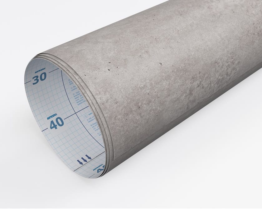 CEMENTO GREZZO | Door sticker Door sticker with concrete effect By Artesive