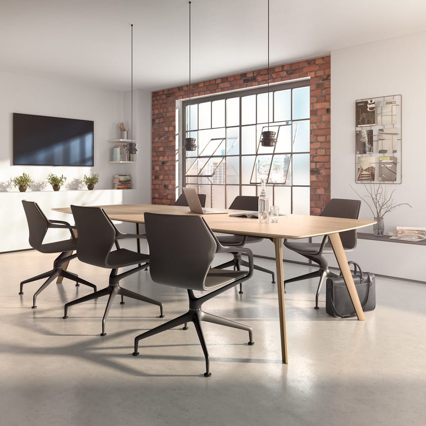 RAY Wooden meeting table By Brunner | design Jehs+Laub