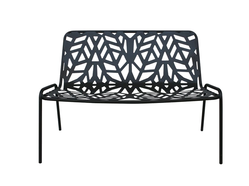 FANCY RELAX Panca da giardino impilabile in lamiera forata con ...