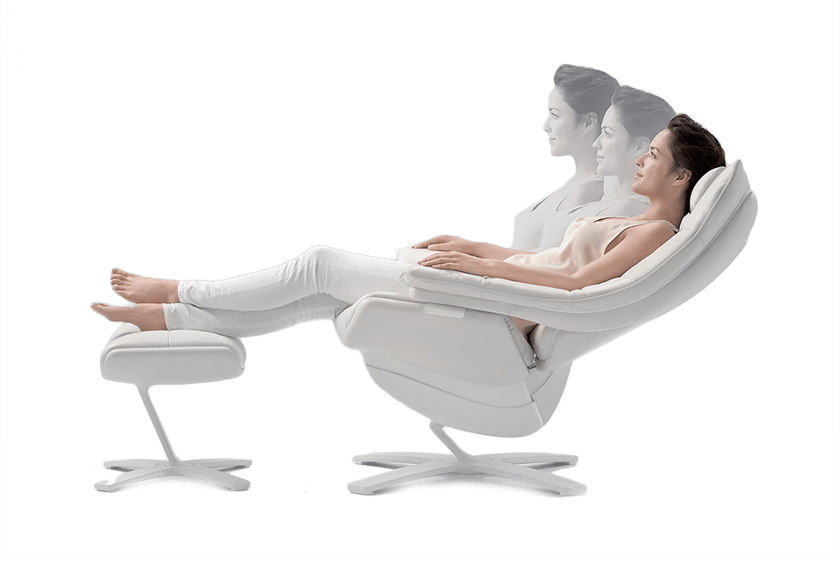 Recliner leather armchair with armrests RE-VIVE MYWAY By Natuzzi Italia ...