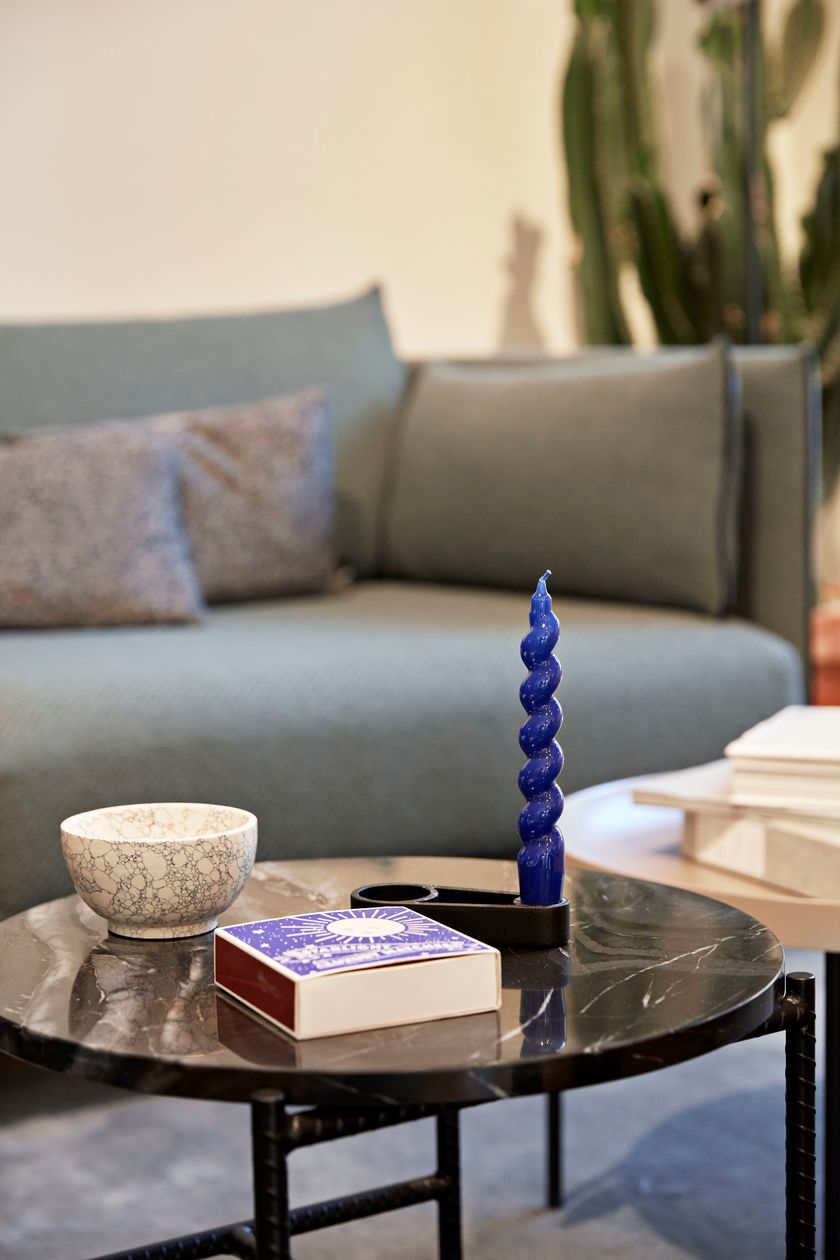 REBAR Round marble side table By Hay | design Sylvain Willenz