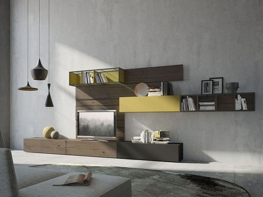 Mueble modular de pared REBEL R_05 By Fimar