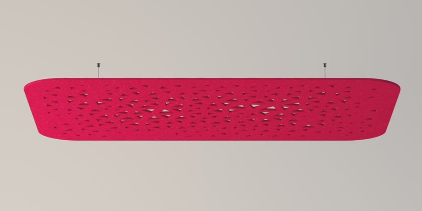 RECTANGLE WEB Recycled plastic hanging acoustic panel By IMPACT ACOUSTIC®