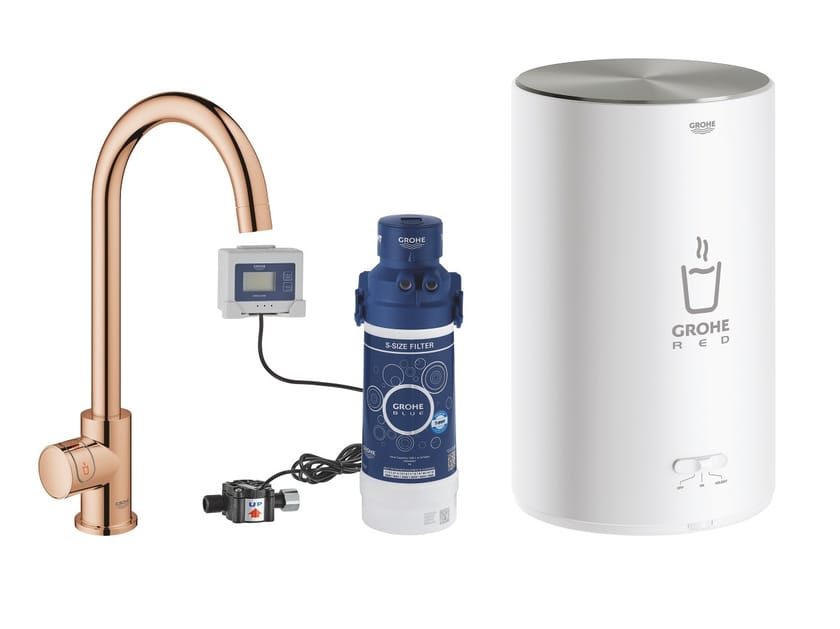 RED MONO - SIZE M Metal kitchen tap / drinking water dispenser By Grohe