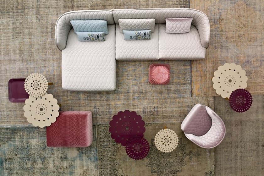 REDONDO Fabric easy chair with armrests By Moroso | design Patricia ...