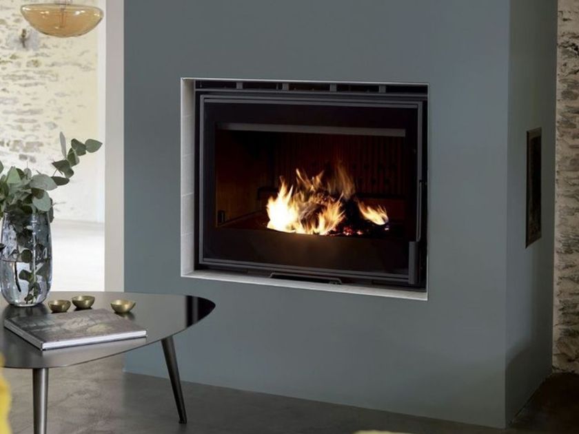 Insert de cheminée à bois en acier Classe A REGOLO 65V By CAMINETTI ...