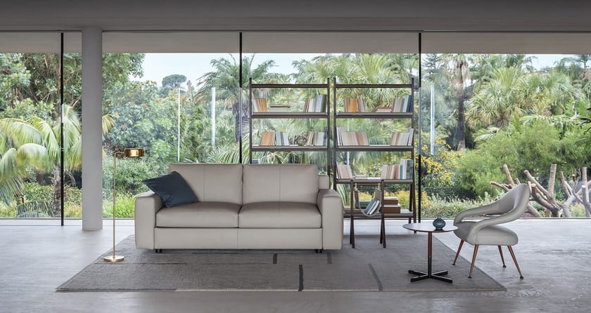 REN Contemporary style freestanding double-sided wooden bookcase By ...