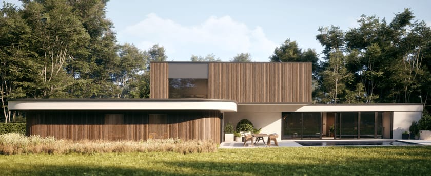 LINARTE WOOD DESIGN Aluminum façade cladding with a wood-like ...
