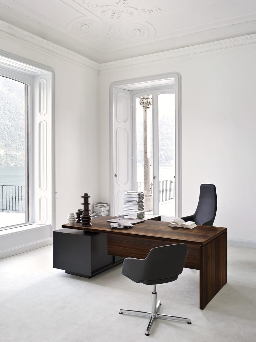 L-shaped sectional executive desk REPORT By Sinetica design Baldanzi ...