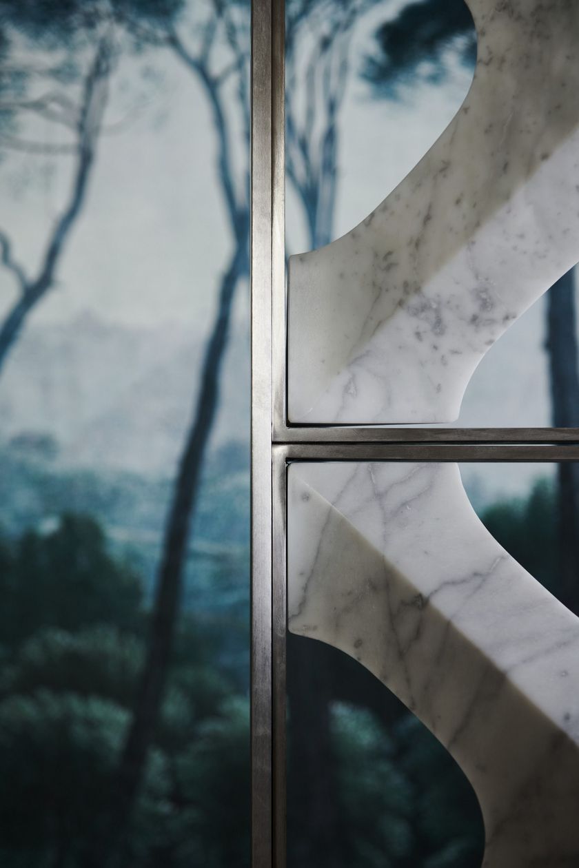 Marble room divider RETINA By LITHOS DESIGN design Raffaello Galiotto
