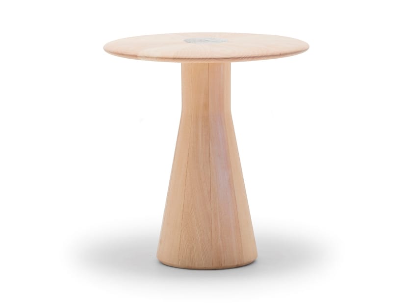 REVERSE OCCASIONAL TABLE ME 5642/5643 Round wooden high side table By ...