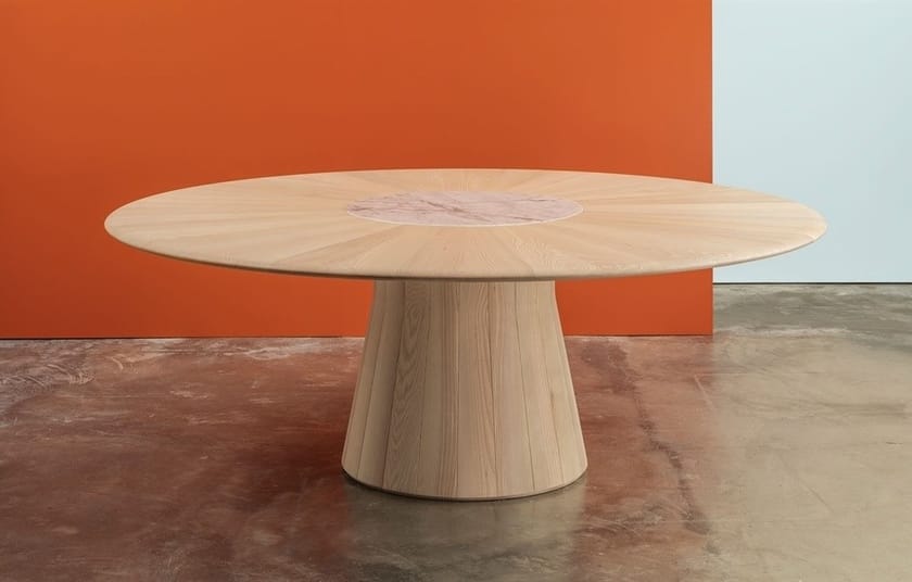 REVERSE WOOD Table By Andreu World | design Piergiorgio Cazzaniga