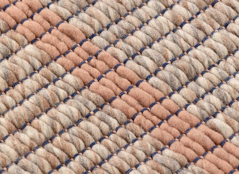 REVERSIBLE PINK | Rug Rectangular rug in wool, linen and cotton By GAN ...