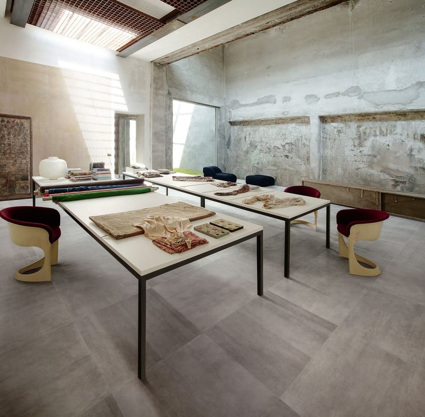 Porcelain stoneware wall/floor tiles with stone effect REVSTONE CEMENT ...