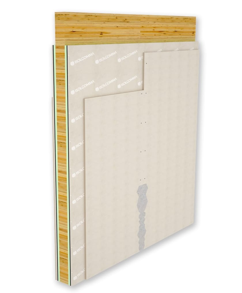 Isolamento acustico e termico per pareti e soffitti REWALL - Isolgomma