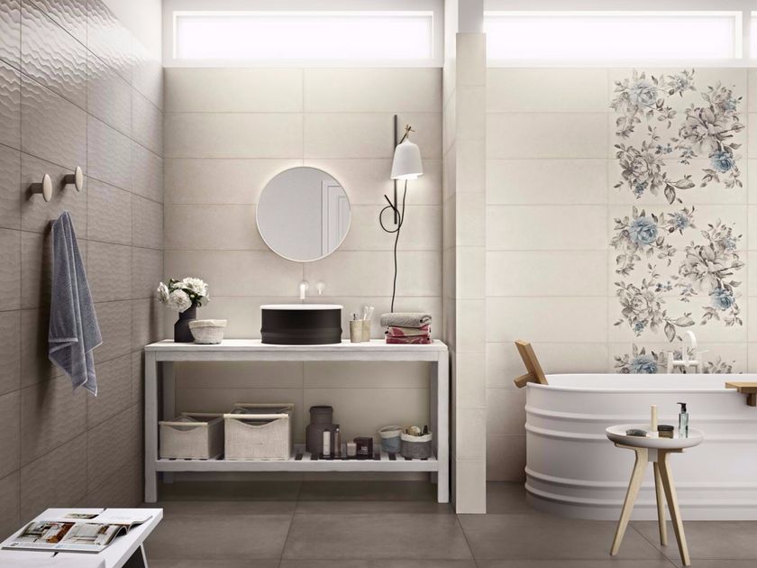 Rivestimento in ceramica a pasta bianca per interni REWIND 25X76 - Ragno