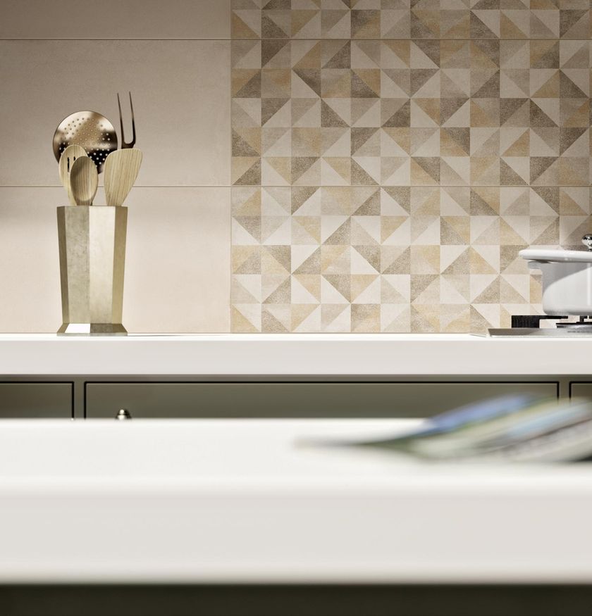 Rivestimento in ceramica a pasta bianca per interni REWIND 25X76 - Ragno