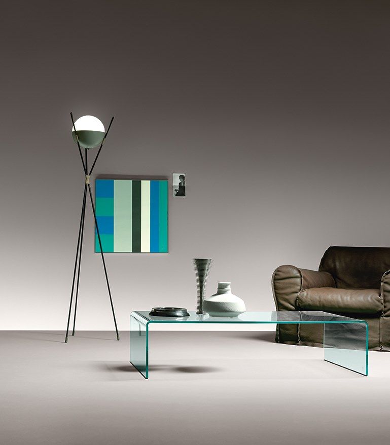 RIALTO Mesita rectangular de vidrio By Fiam Italia