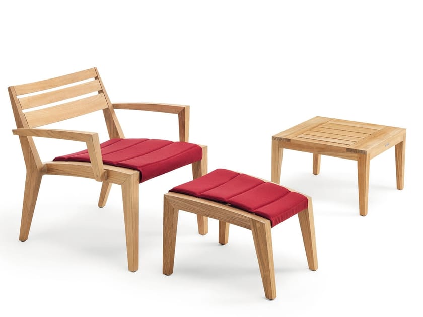 RIBOT Teak garden armchair By Ethimo | design Marc Sadler