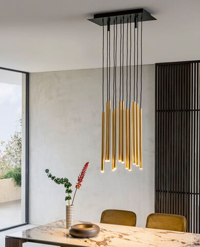 STILO S12 - RR Painted metal pendant lamp By RIFLESSI