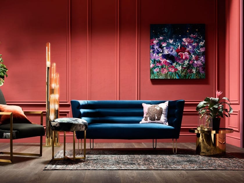 RIMINI | Coffee table Round Glass and Stainless Steel coffee table By KARE Design