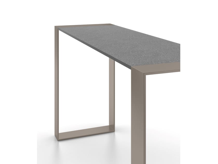 RING Rectangular glass and steel console table By F.lli Orsenigo ...