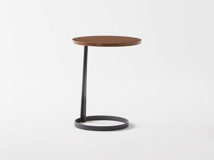 Round wooden coffee table RISE By Nube Italia design Marco Corti