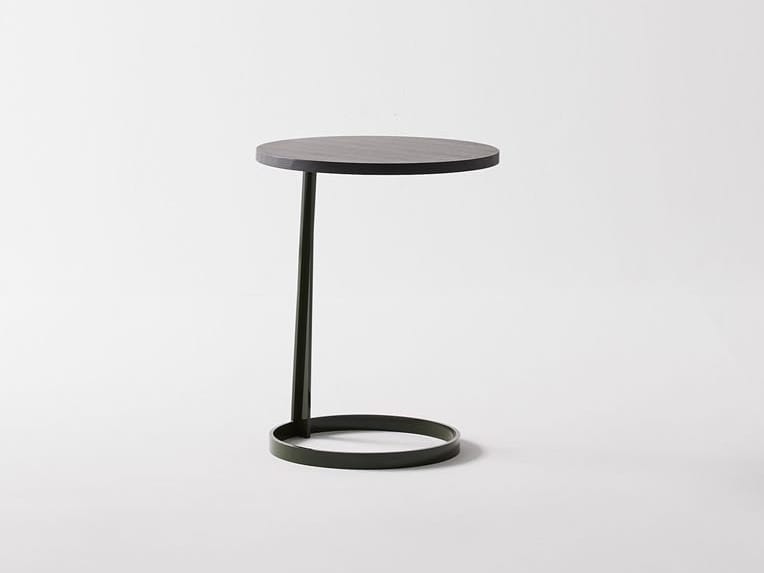 Round wooden coffee table RISE By Nube Italia design Marco Corti