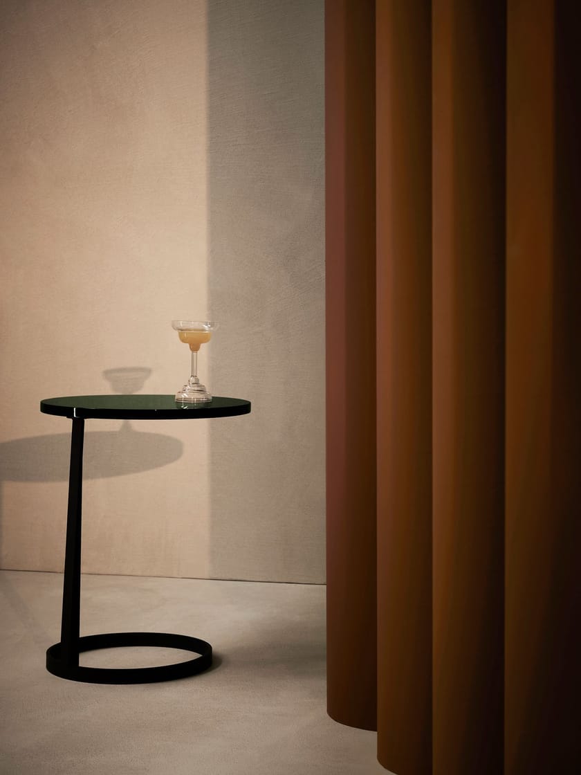 Round wooden coffee table RISE By Nube Italia design Marco Corti