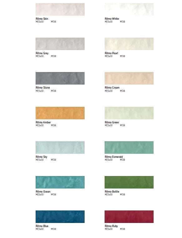 Rivestimento in ceramica a pasta bianca per interni RITMO - RECER