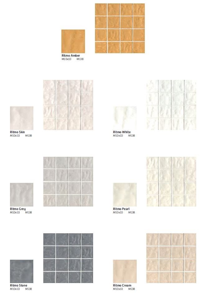 RITMO Indoor white-paste wall tiles By RECER