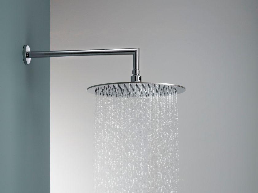 Soffione doccia a muro in acciaio inox con getto fisso 75S012 ...