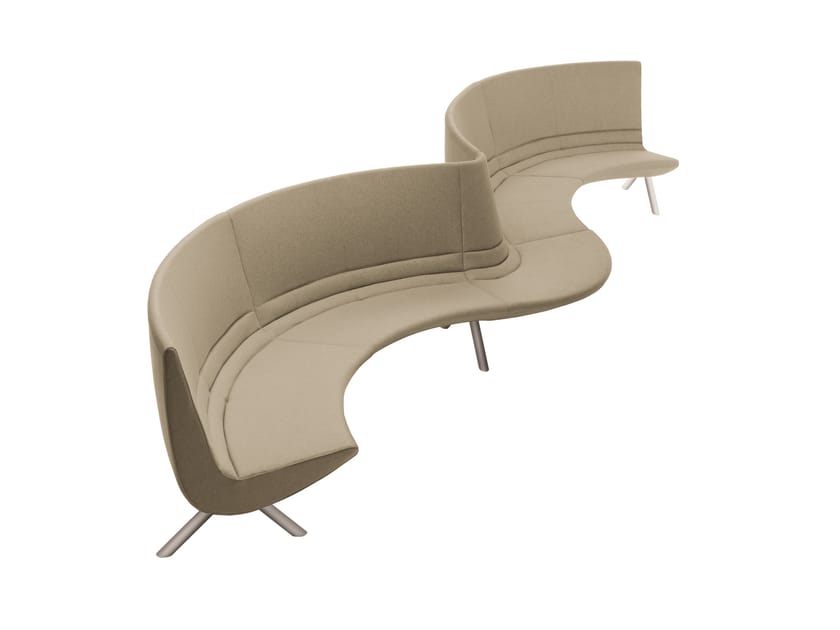 Sectional modular sofa RIVER By Segis design Bartoli Design