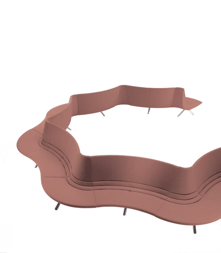 Sectional modular sofa RIVER By Segis design Bartoli Design