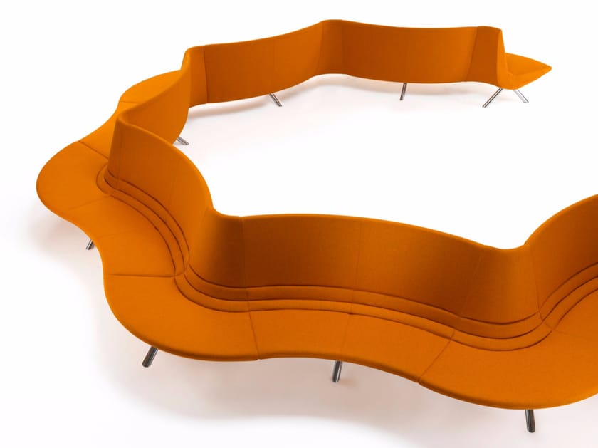 Sectional modular sofa RIVER By Segis design Bartoli Design