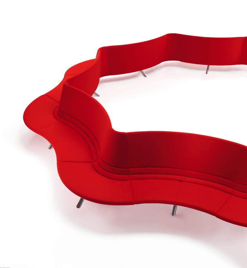 Sectional modular sofa RIVER By Segis design Bartoli Design